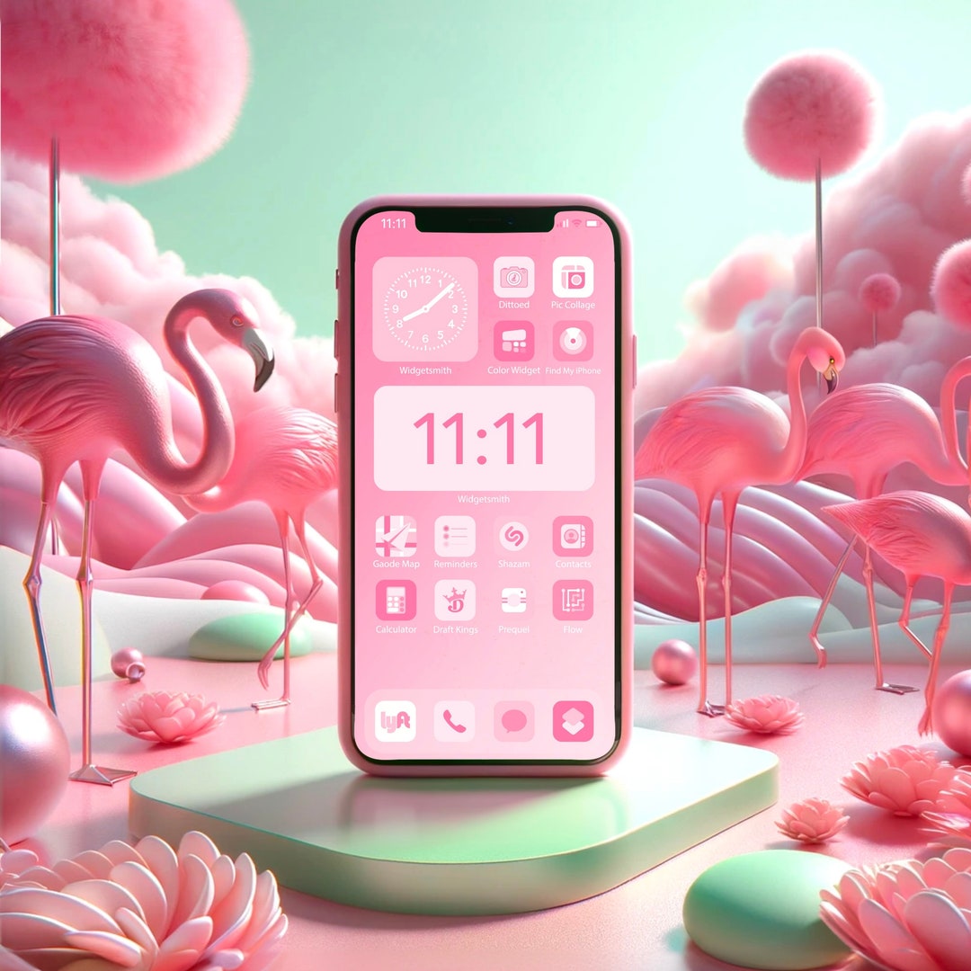 Ios Dreamy Pink Icons Pack | iPhone IOS 16 App Aesthetic | 600 Icons ...