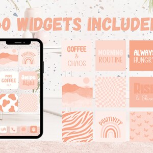 Juicy Peach Ios App Icon Pack - Soft Aesthetic Icons & Photo Widgets ...