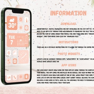 Juicy Peach Ios App Icon Pack - Soft Aesthetic Icons & Photo Widgets ...