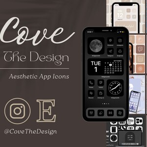 Blue Aesthetic Computer App Icon Pack Desktop Icons Shades of Blue ...