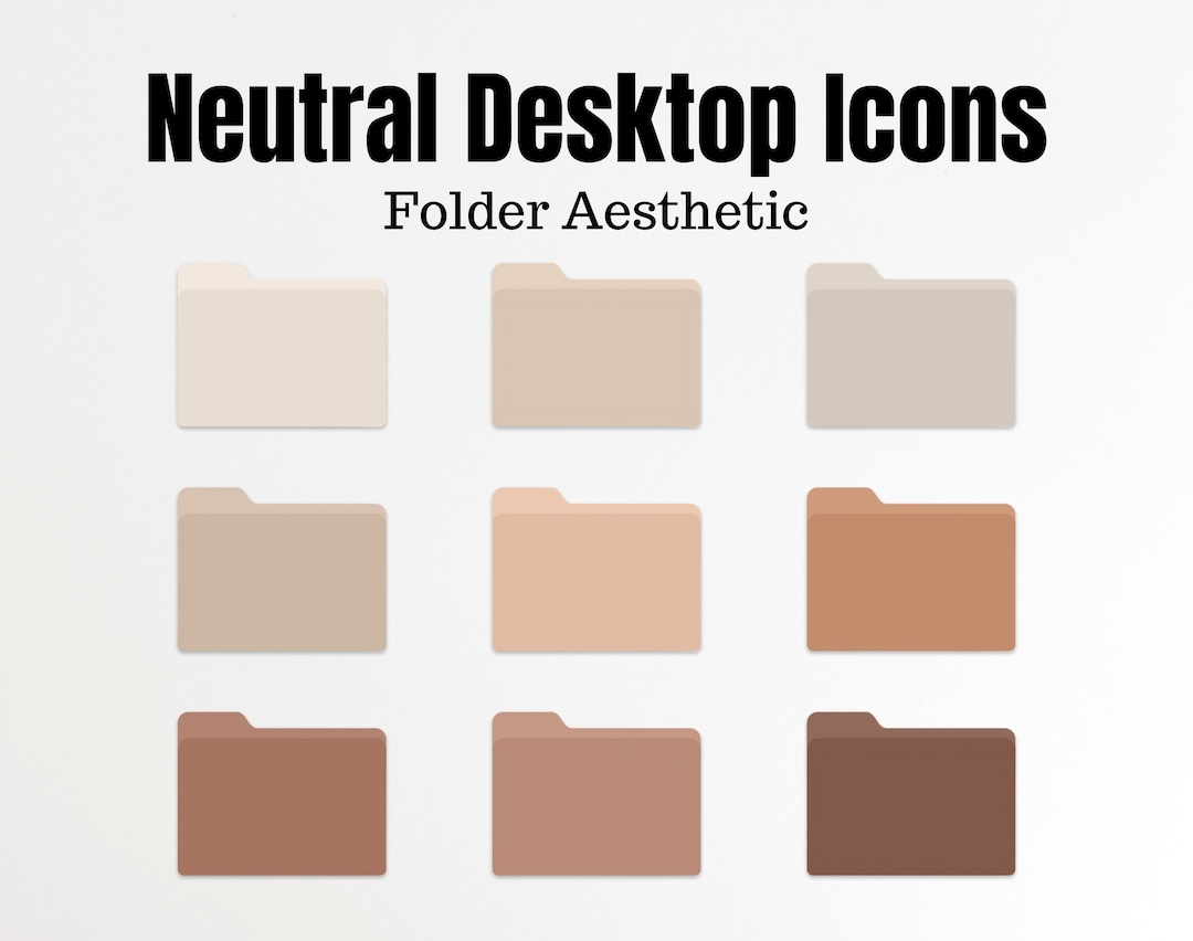 Neutral Nudes Desktop Folder Icons for Mac & Windows | Cove the Design ...