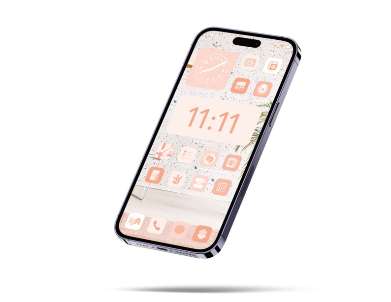 Juicy Peach Ios App Icon Pack - Soft Aesthetic Icons & Photo Widgets ...