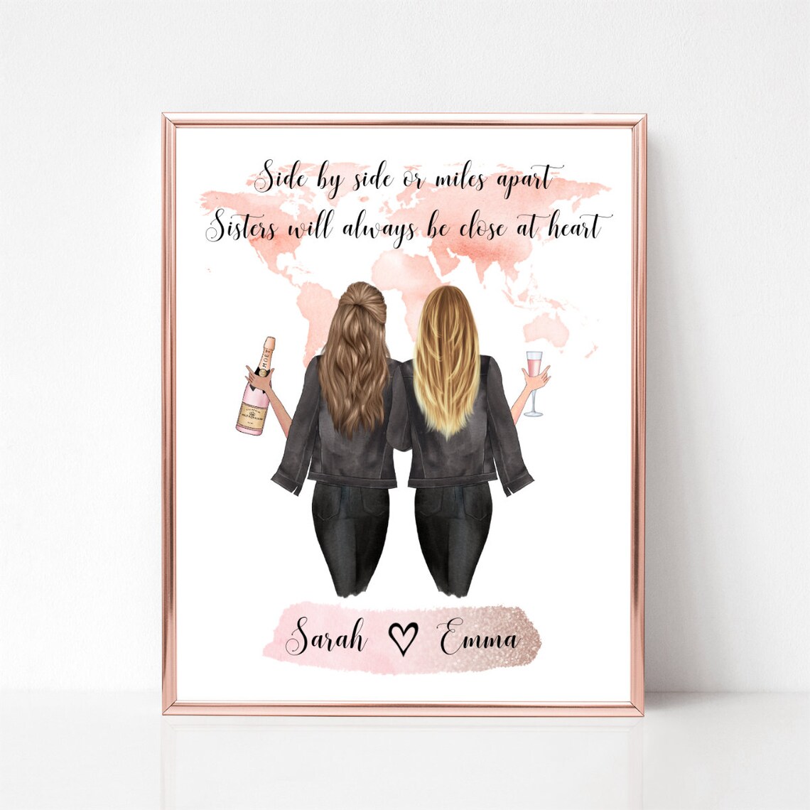 Gift Best Friend Personalized Poster Girlfriend Digital File | Etsy