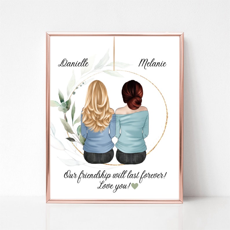 Best Friends Gifts, Custom Best Friend Print, Digital Prints ...