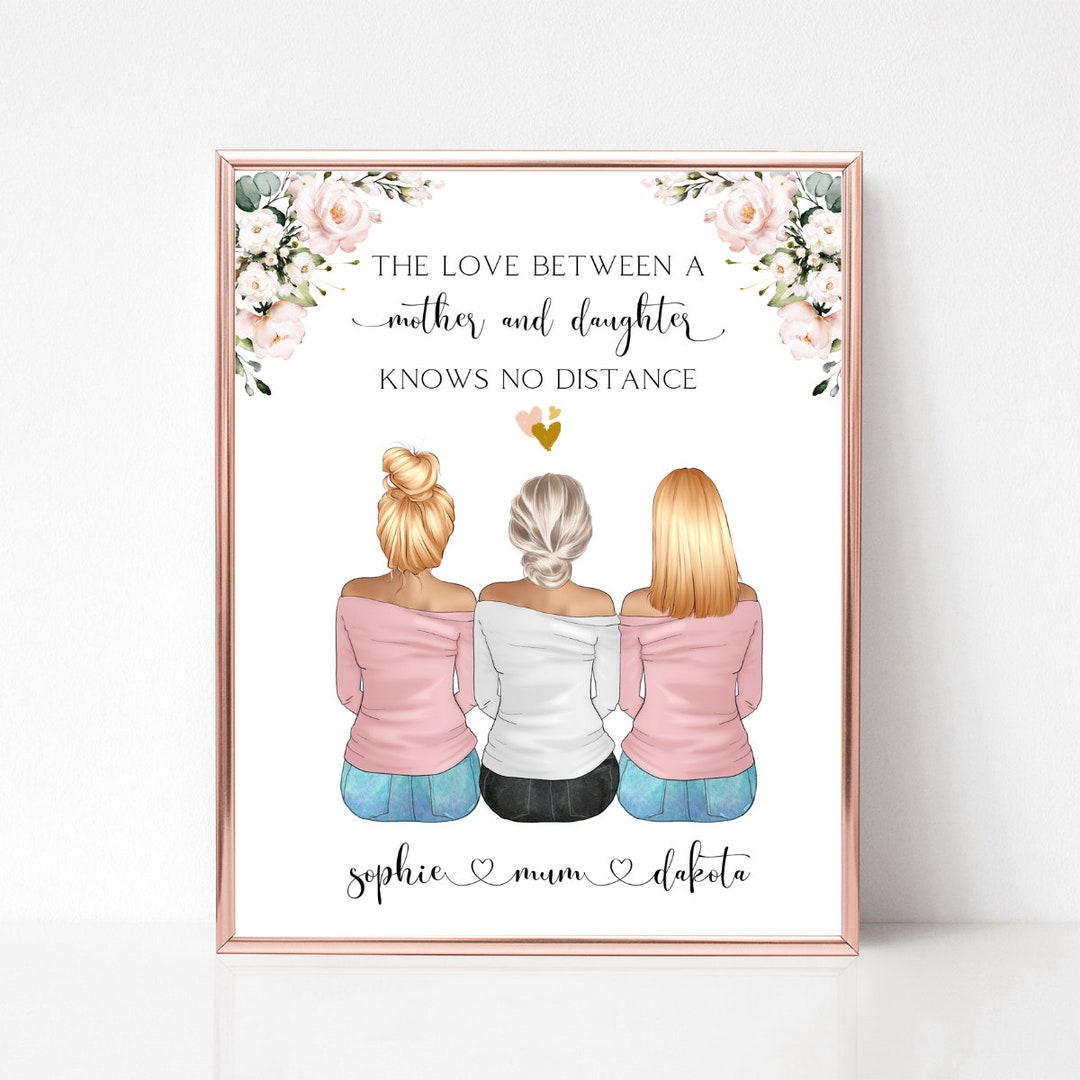 The Love Between A Mother And Daughter Knows No Distance Mothers Day