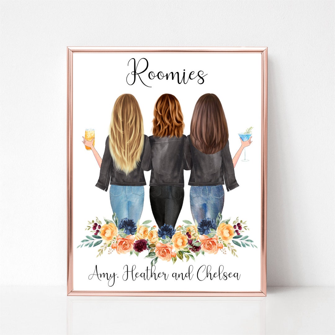 Gift for Roomie, Best Friends Print, Roomies Printable, Roomie Gift ...
