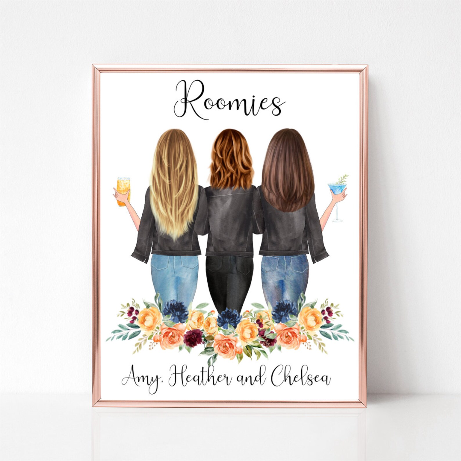 Gift for Roomie Best Friends Print Roomies Printable Roomie | Etsy