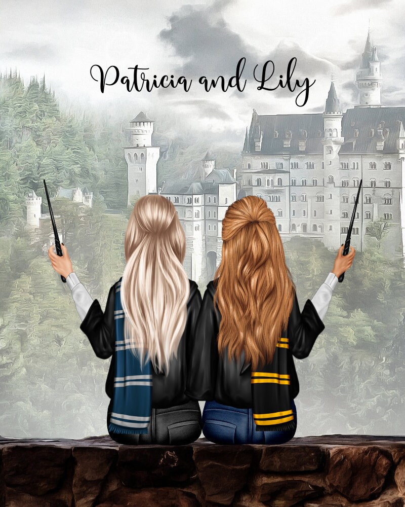 Personalised Wizard Print Wizards School Wizard Portrait - Etsy