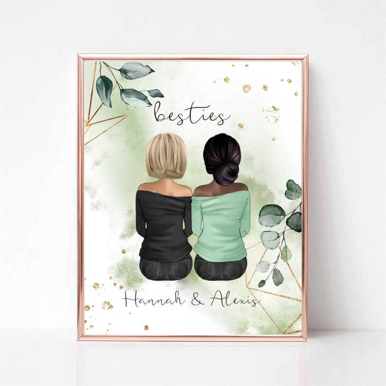 Personalised Friends Print Best Friends Gift Besties Gift - Etsy