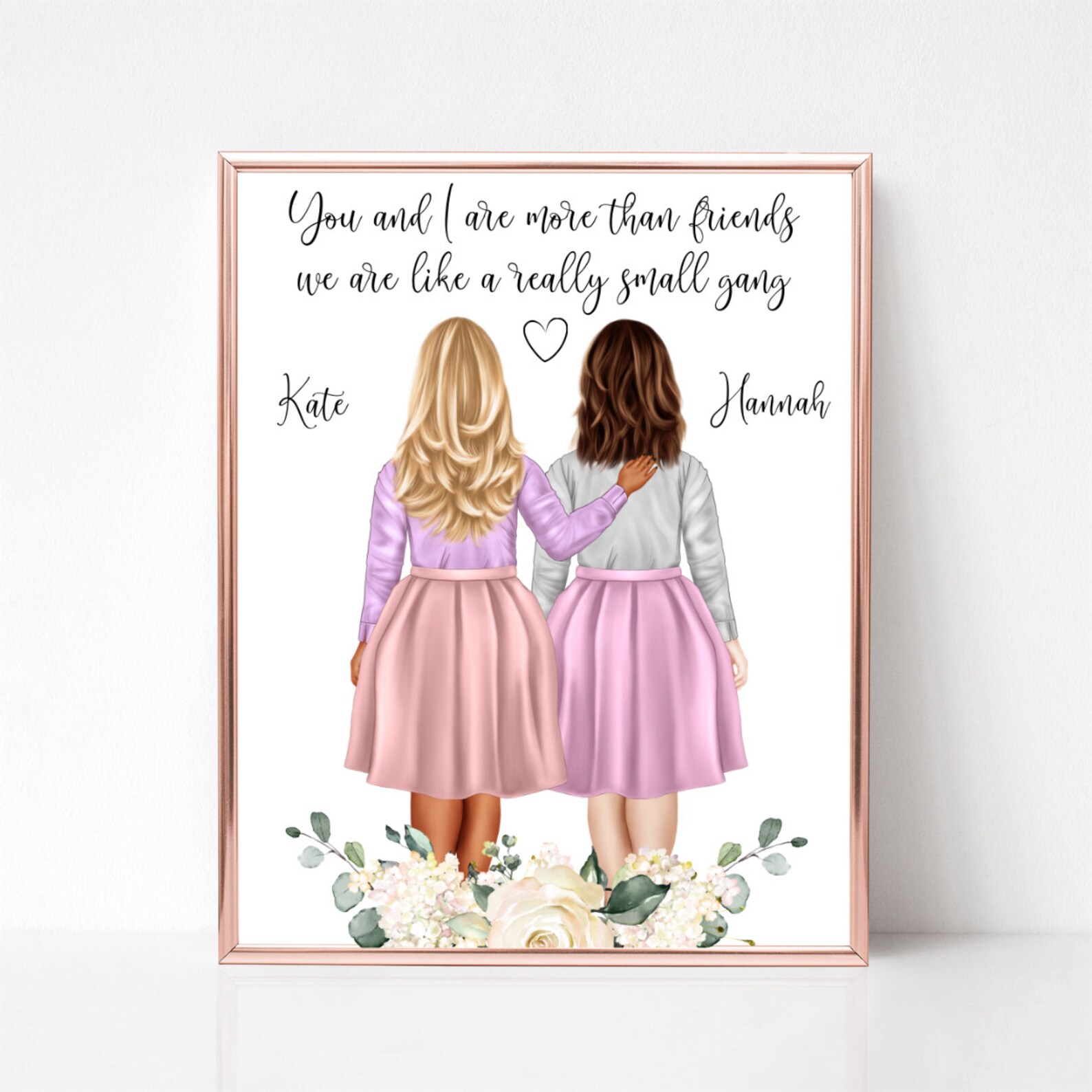 Best Friend Gifts Best Friend Print Personalized Friendship | Etsy