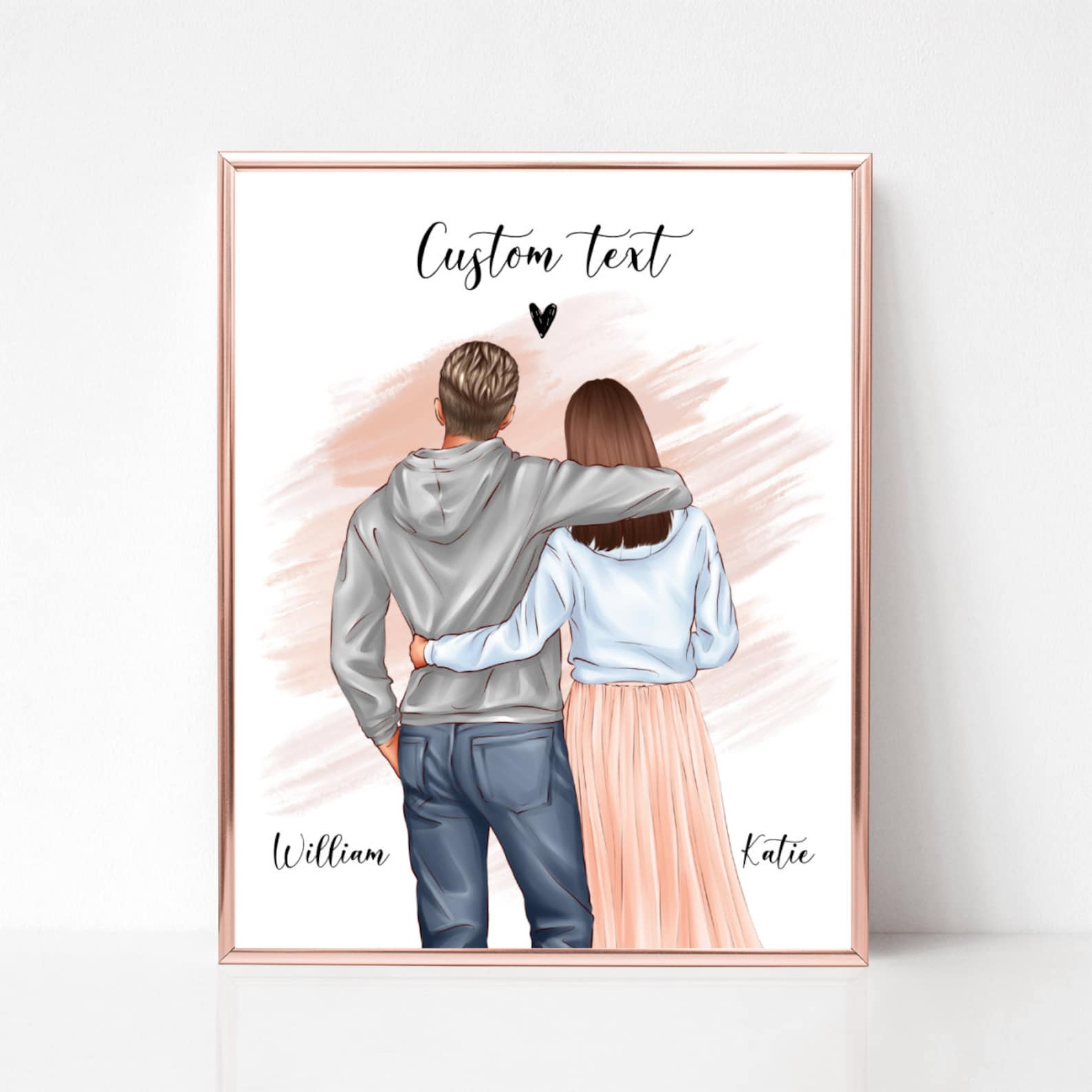 Personalized Couple Gift Custom Couple Print Anniversary - Etsy