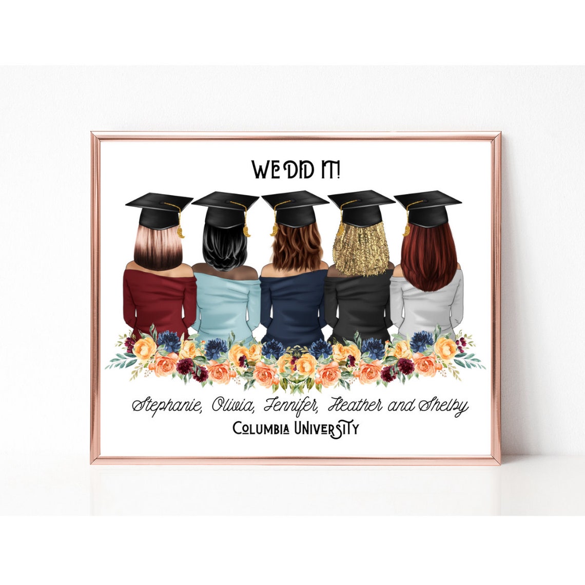 Digital Graduation Gift Personalized Graduation Print Class - Etsy