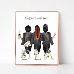 Personalized Best Friends Gifts, Custom Friend Print, Digital File Only ...