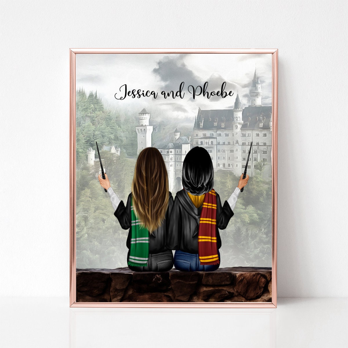 Personalised Wizard Print Wizards School Wizard Portrait - Etsy