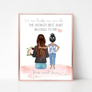 Personalized Aunties Gift, Gift for Aunts, Thank You Gift for Aunt ...