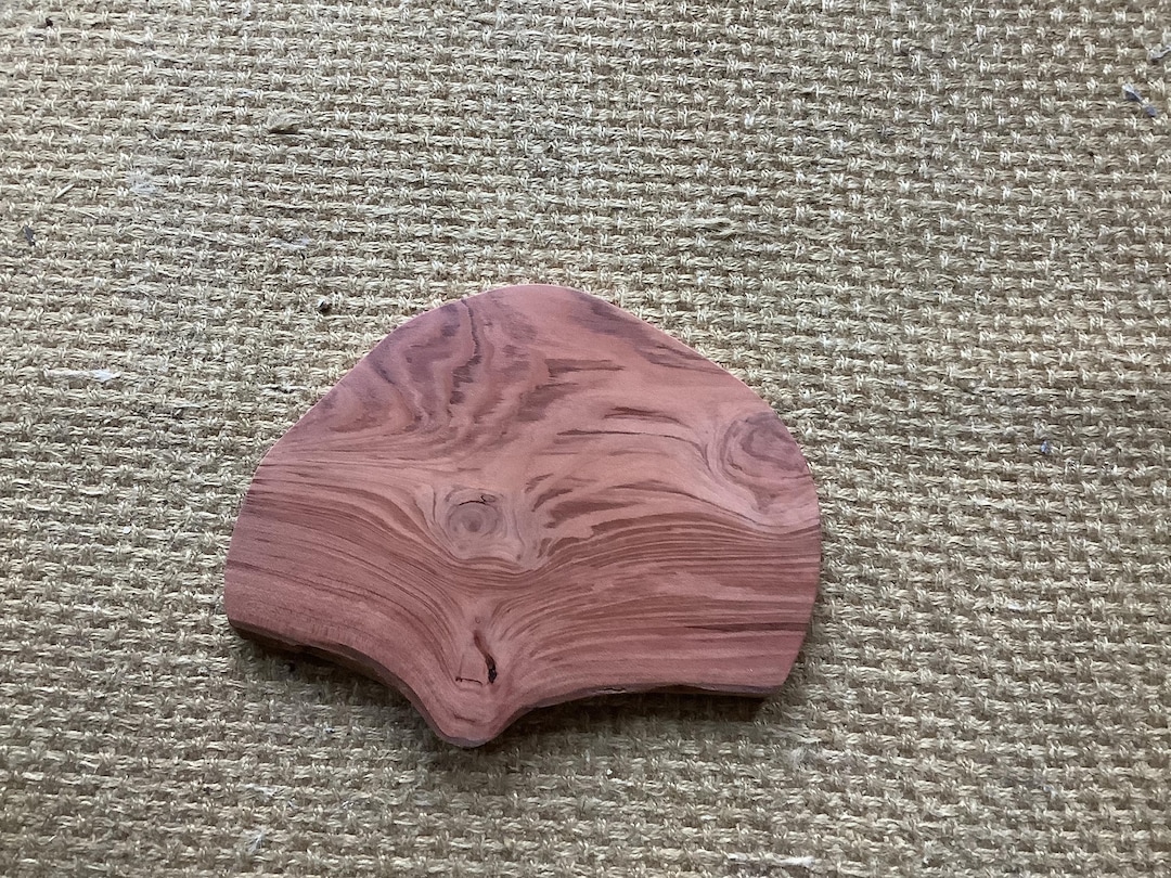 Redwood Altar Slab With Beautiful Figuring, Hand Shaped Edges and Satin ...