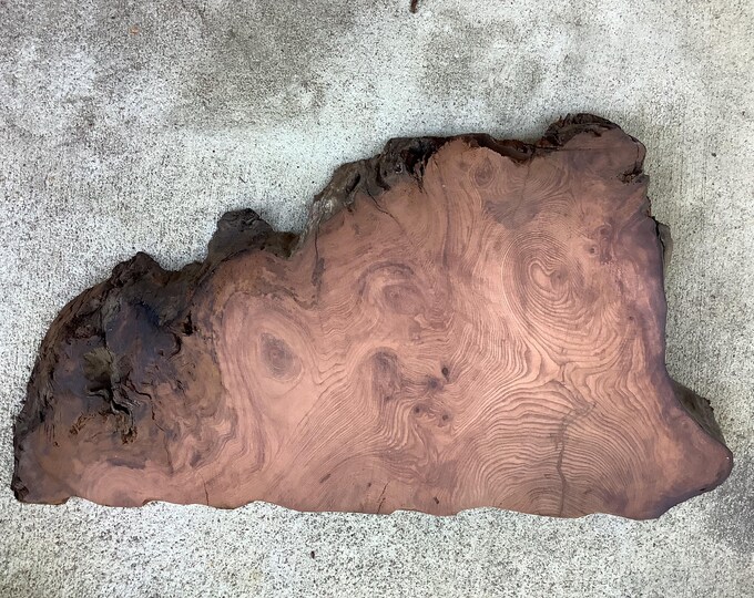 Redwood Burl With Beautiful Patterns. 19.5”x11”x1.25” Sanded to 80 Grit ...