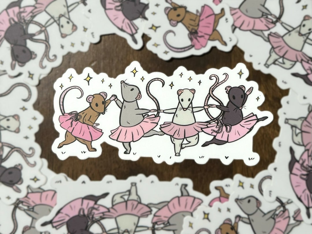 Dancing Mice Sticker - Etsy