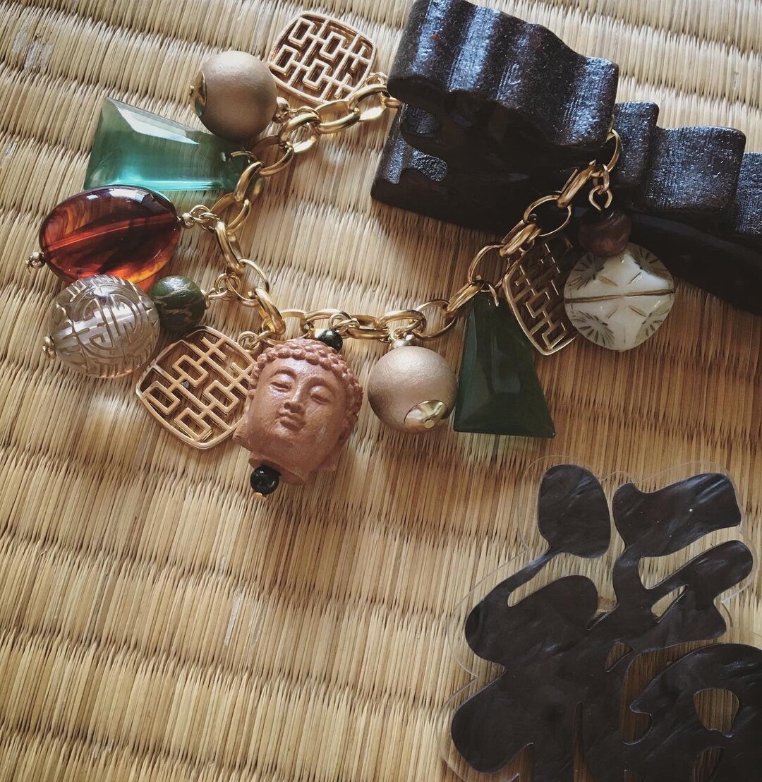 Asian Lucky Charm Bracelet,asian Theme Vintage Style Bracelet,chinese ...