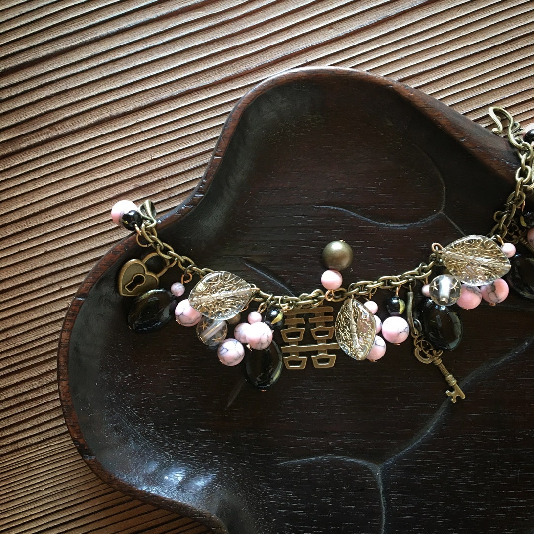 Asian Lucky Charm Bracelet,asian Theme Vintage Style Bracelet,chinese ...