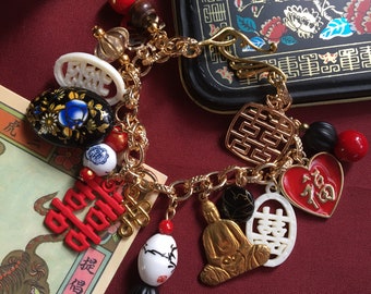 Chinese Lucky Charm Bracelet - Etsy