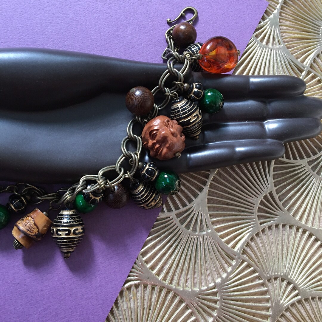 Asian Lucky Charm Bracelet,asian Theme Vintage Style Bracelet,chinese ...