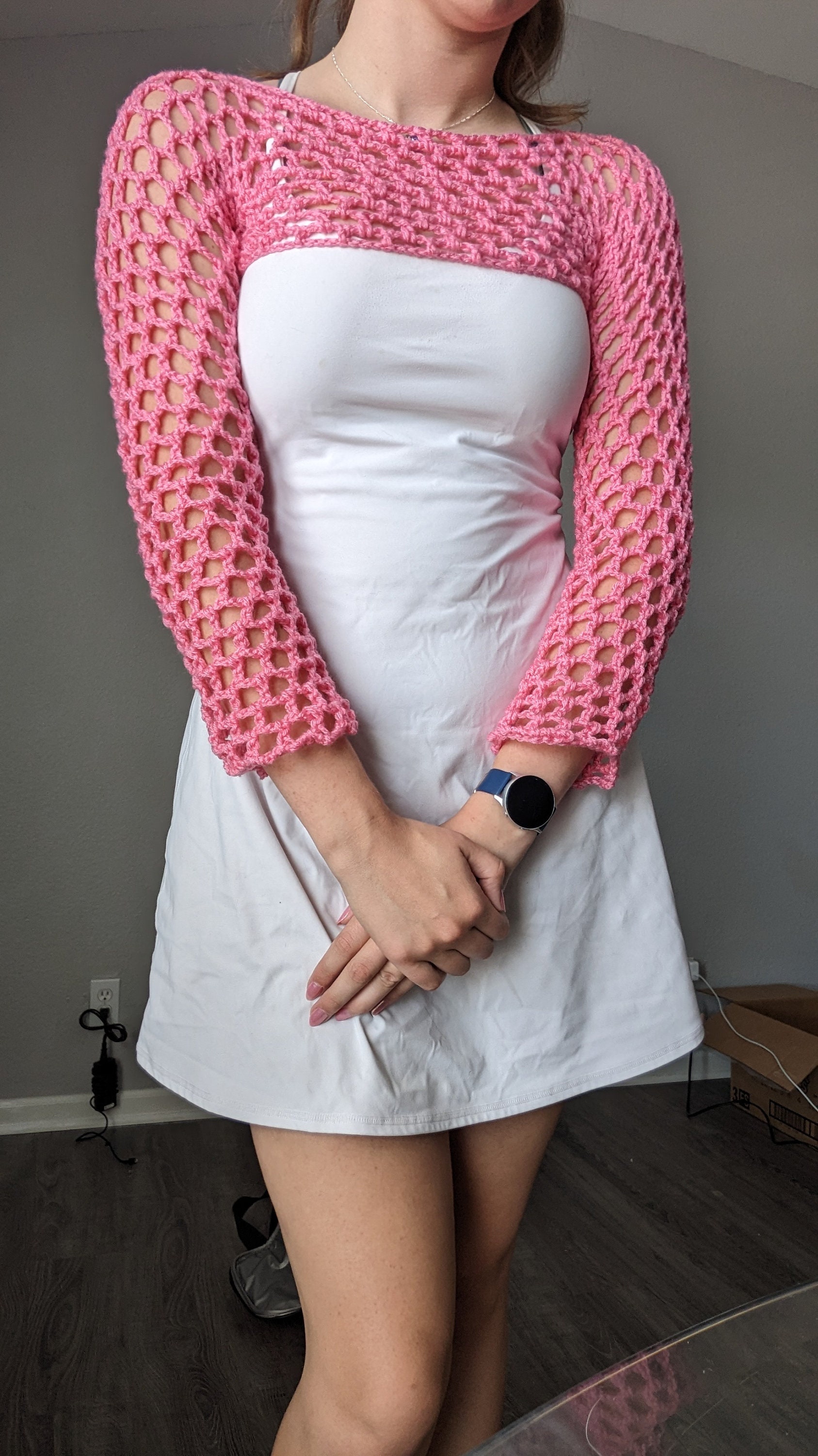 Crochet Mesh Sleeves - Etsy