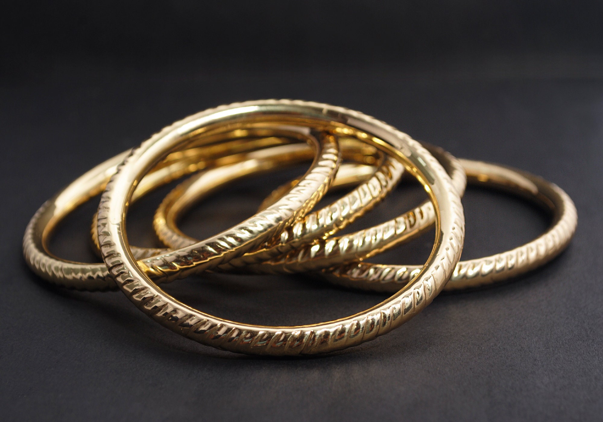 Sine Qua Non Collection Handmade Brass Pipe Bangle in Round Shape With ...