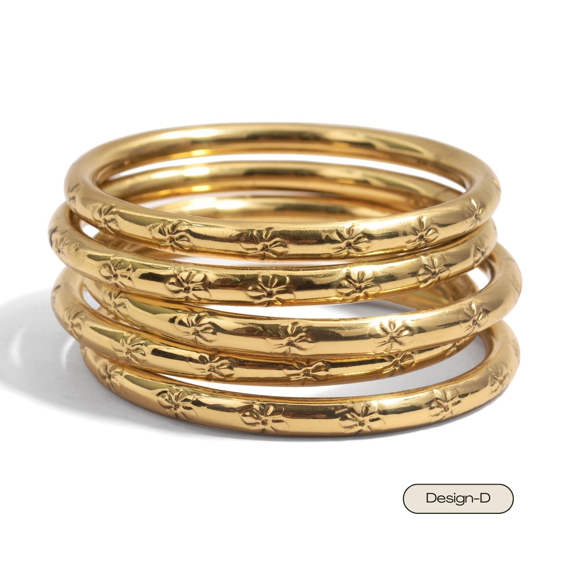 Sine Qua Non Collection Handmade Brass Pipe Bangle in Round Shape With ...