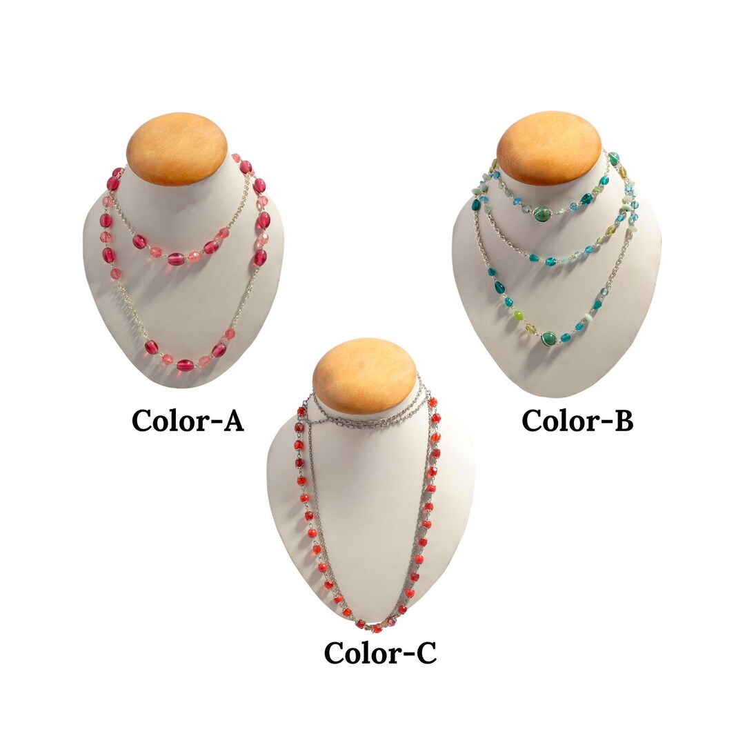 Cherry Ensemble by Pure Hands: Handcrafted Glass Beads Matinee ...