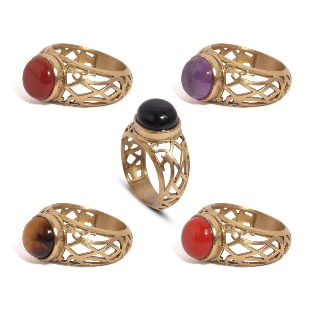 Pure Hands Handmade Roman Lattice Design Ring | Lost Wax Cast Aged ...