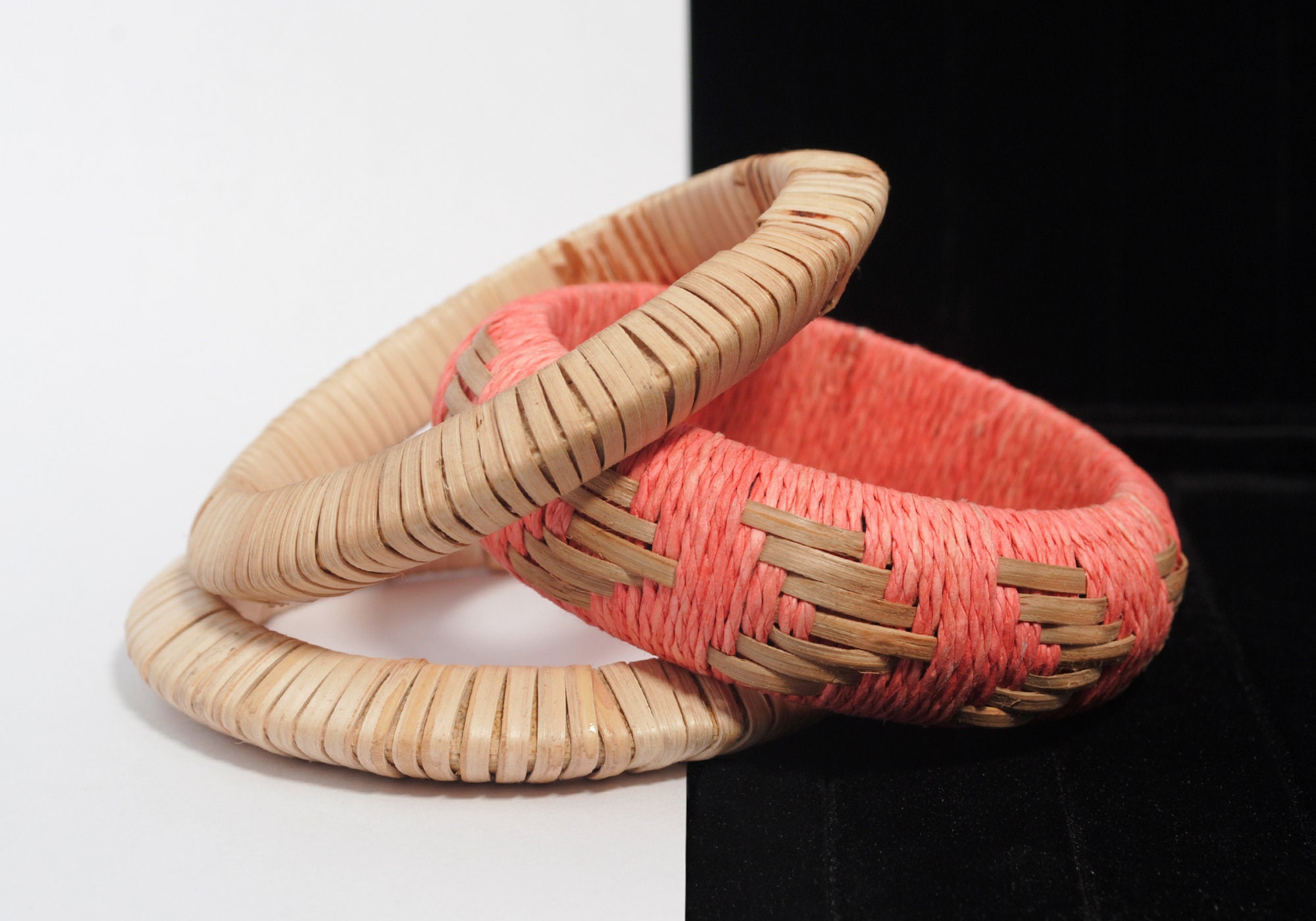 Pure Hands Pink Belle Sustainable Handmade Natural Cane & Pink Twisted ...