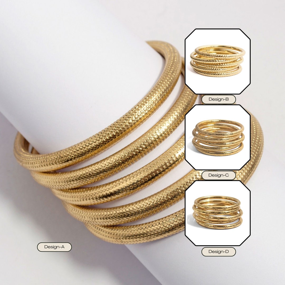 Sine Qua Non Collection Handmade Brass Pipe Bangle in Round Shape With ...