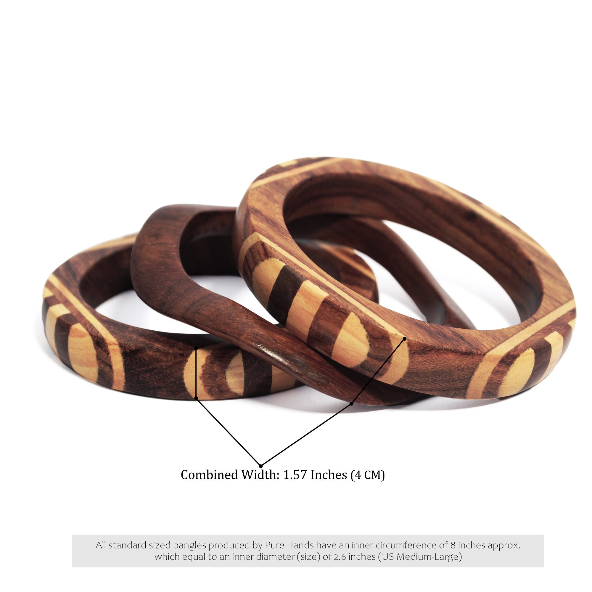 Muse Melodies by Pure Hands: Nature-inspired Wood Inlay Bangles ...