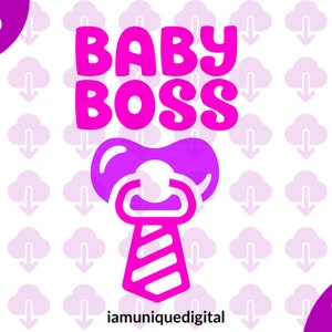 Pacifier SVG, Baby Boss SVG, Bodd Baby Svg, Digital Download, Svg, Png ...