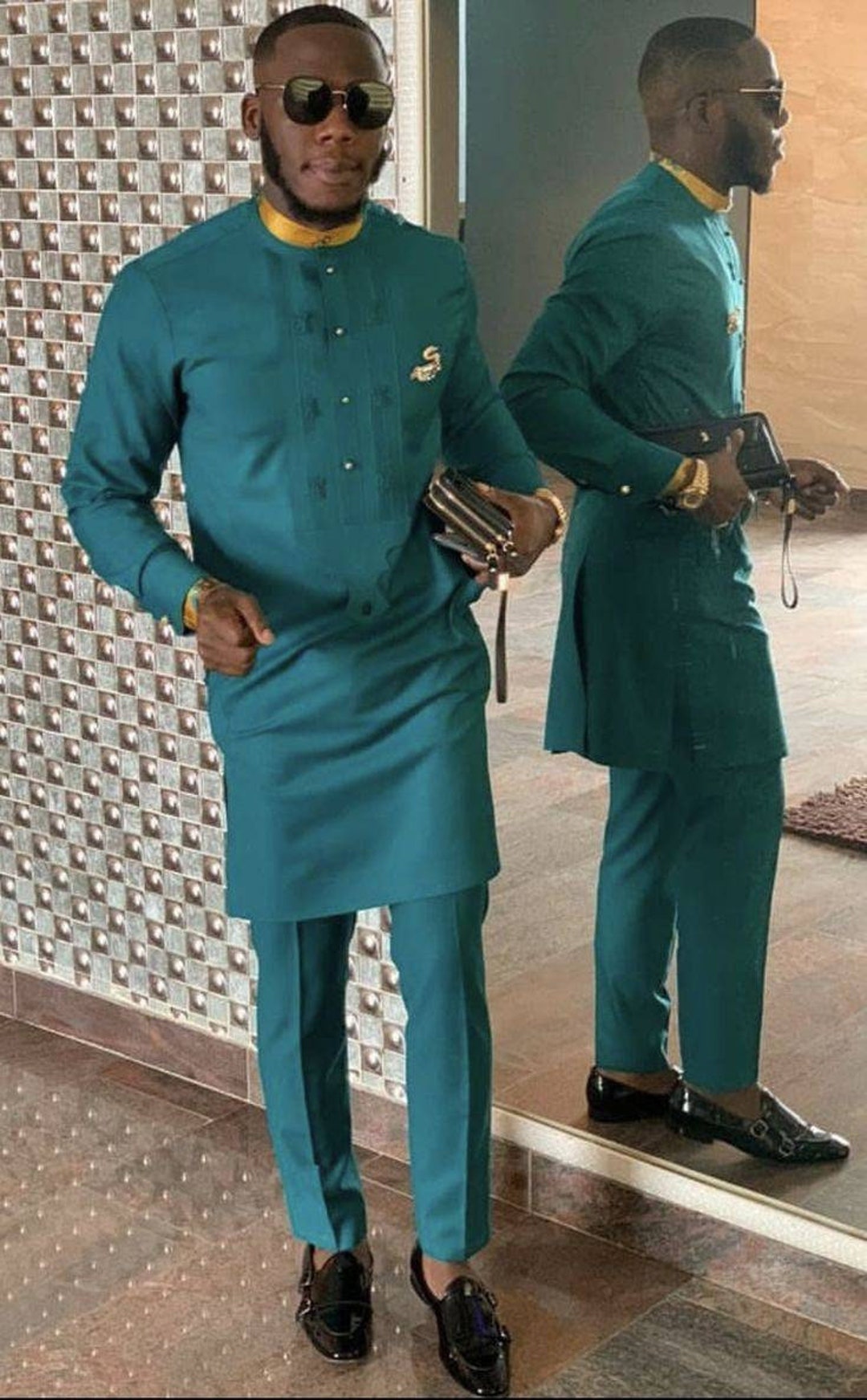 Traditional African Mens Wedding Suit Grooms Senator Suit Groomsmen ...
