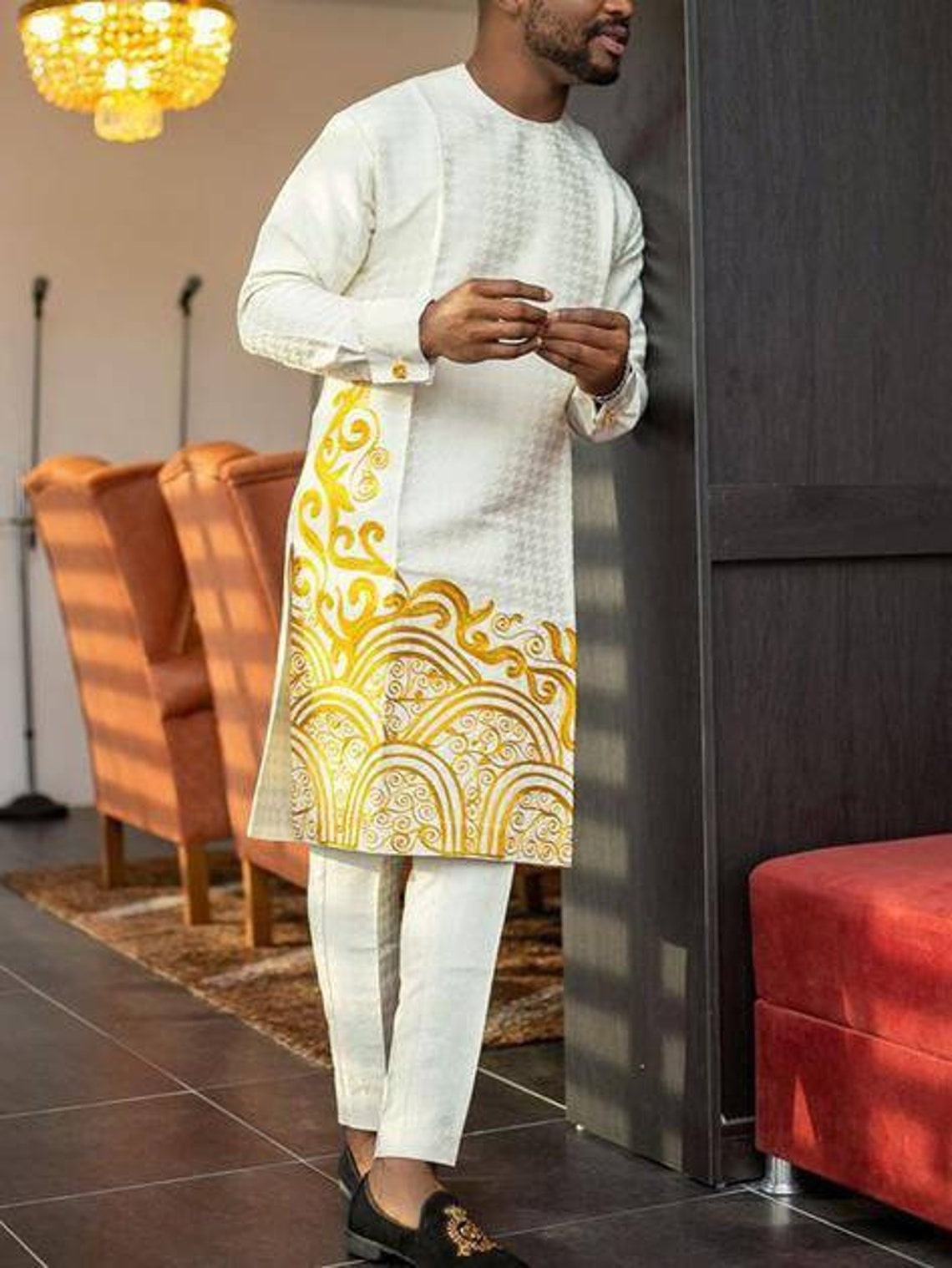 Traditional African Wedding Suit for Men Groom and Groomsmen Senator ...