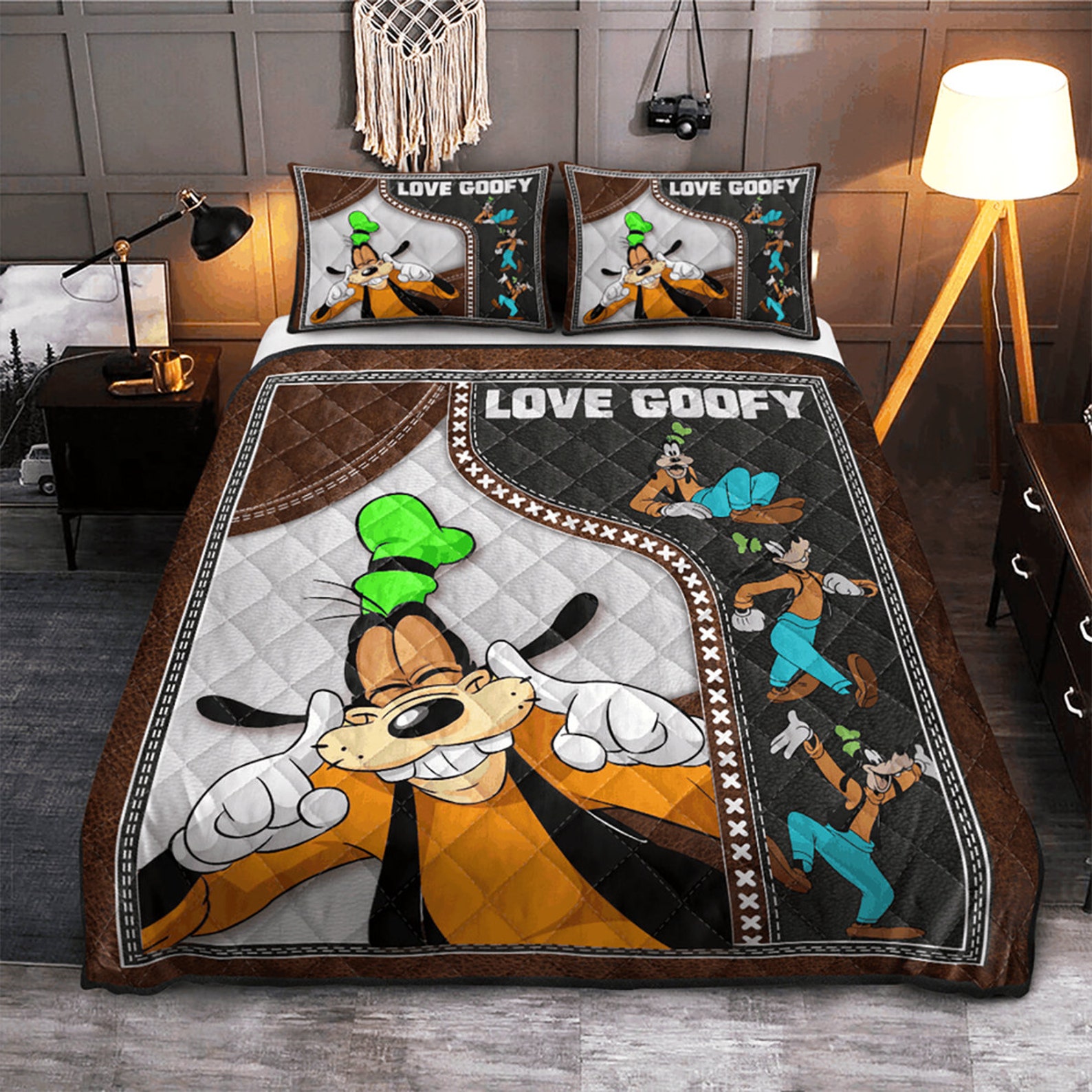 Disney Goofy Bedding Set Disney Goofy Duvet Cover Disney | Etsy