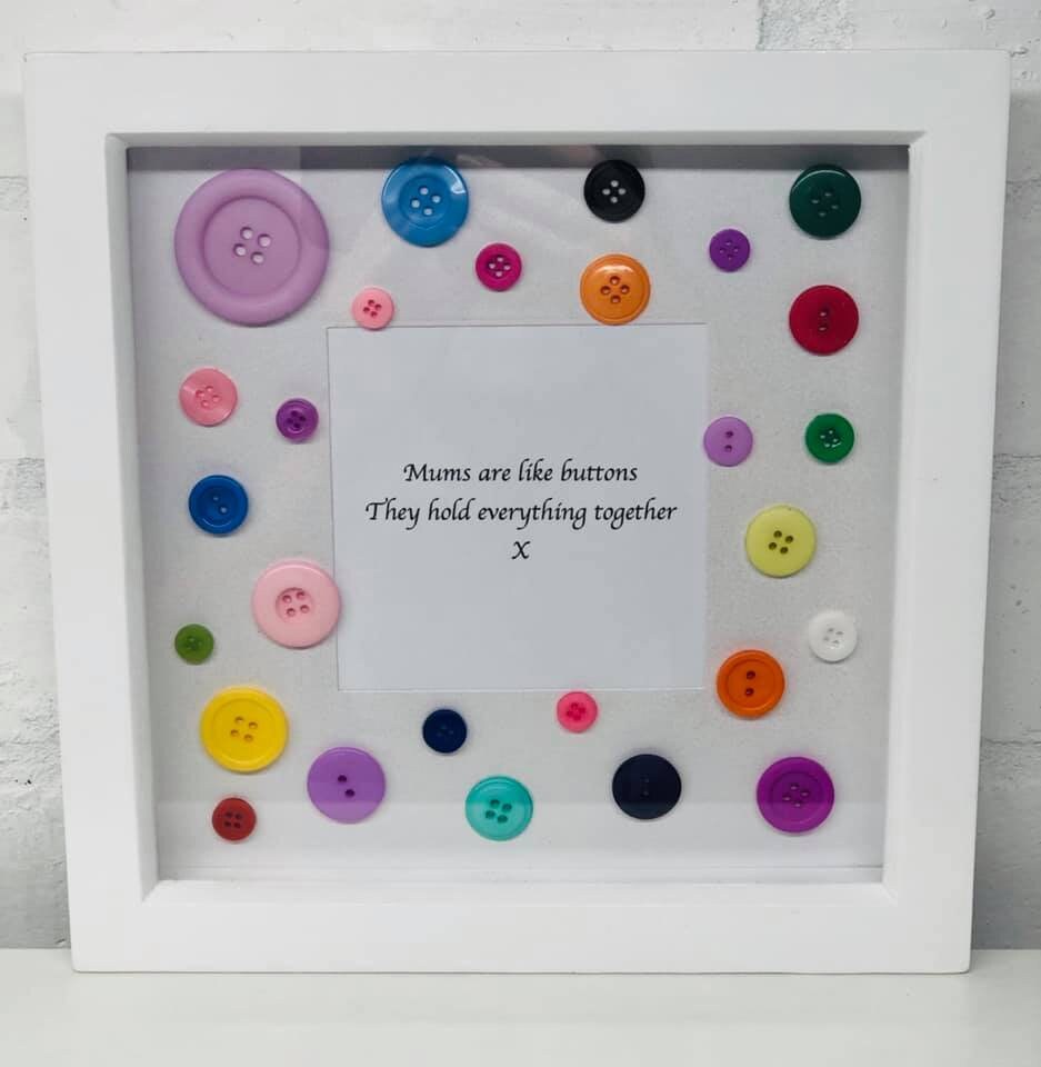 Mums Are Like Button's Personalised Framed Gift for a Special Mum - Etsy