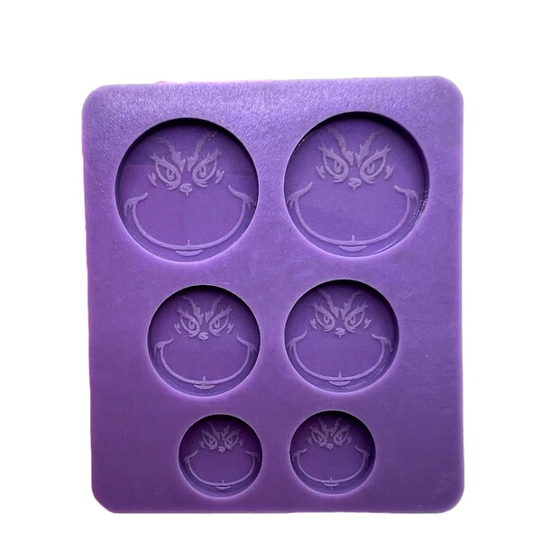 Grinch Face Silicone Mold - Etsy