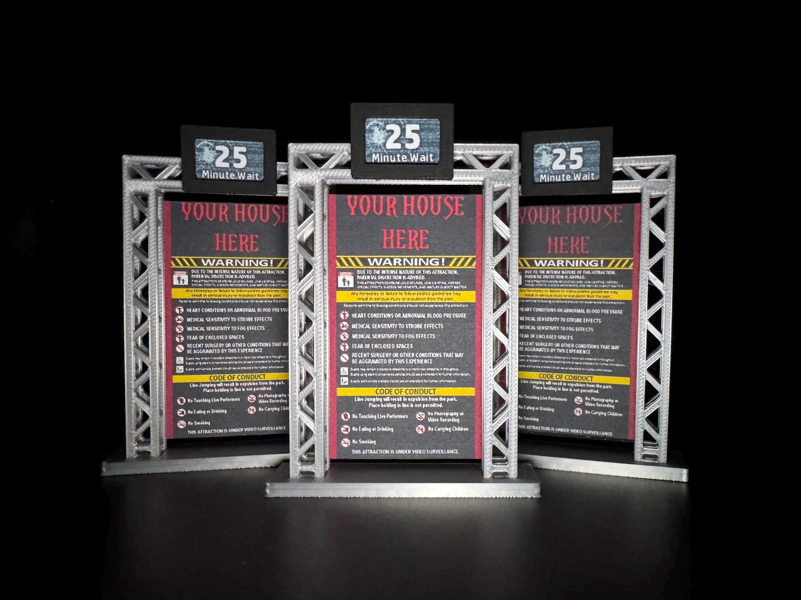 HHN House Entrance Portal Wait Sign Ornament Inspired by - Halloween ...