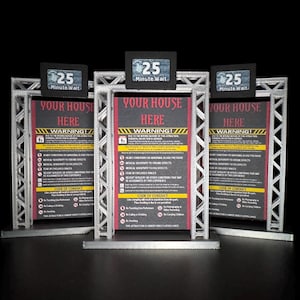 HHN House Entrance Portal Wait Sign Ornament Inspired by - Halloween ...