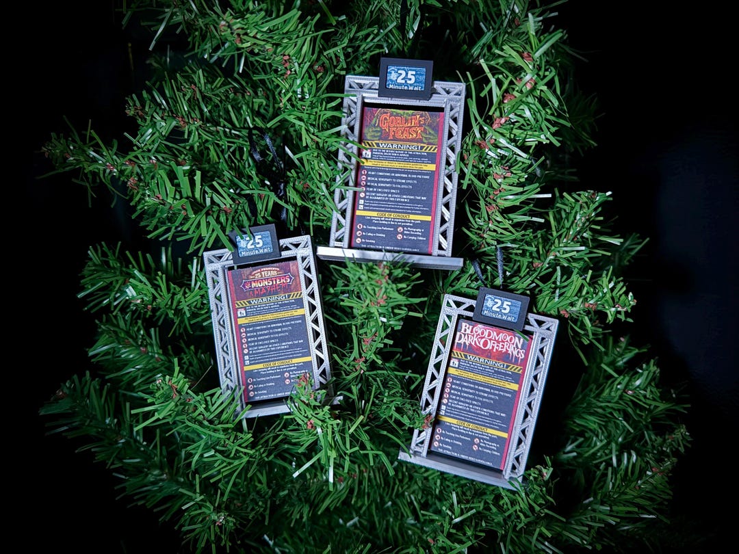 HHN House Entrance Portal Wait Sign Ornament Inspired by - Halloween ...