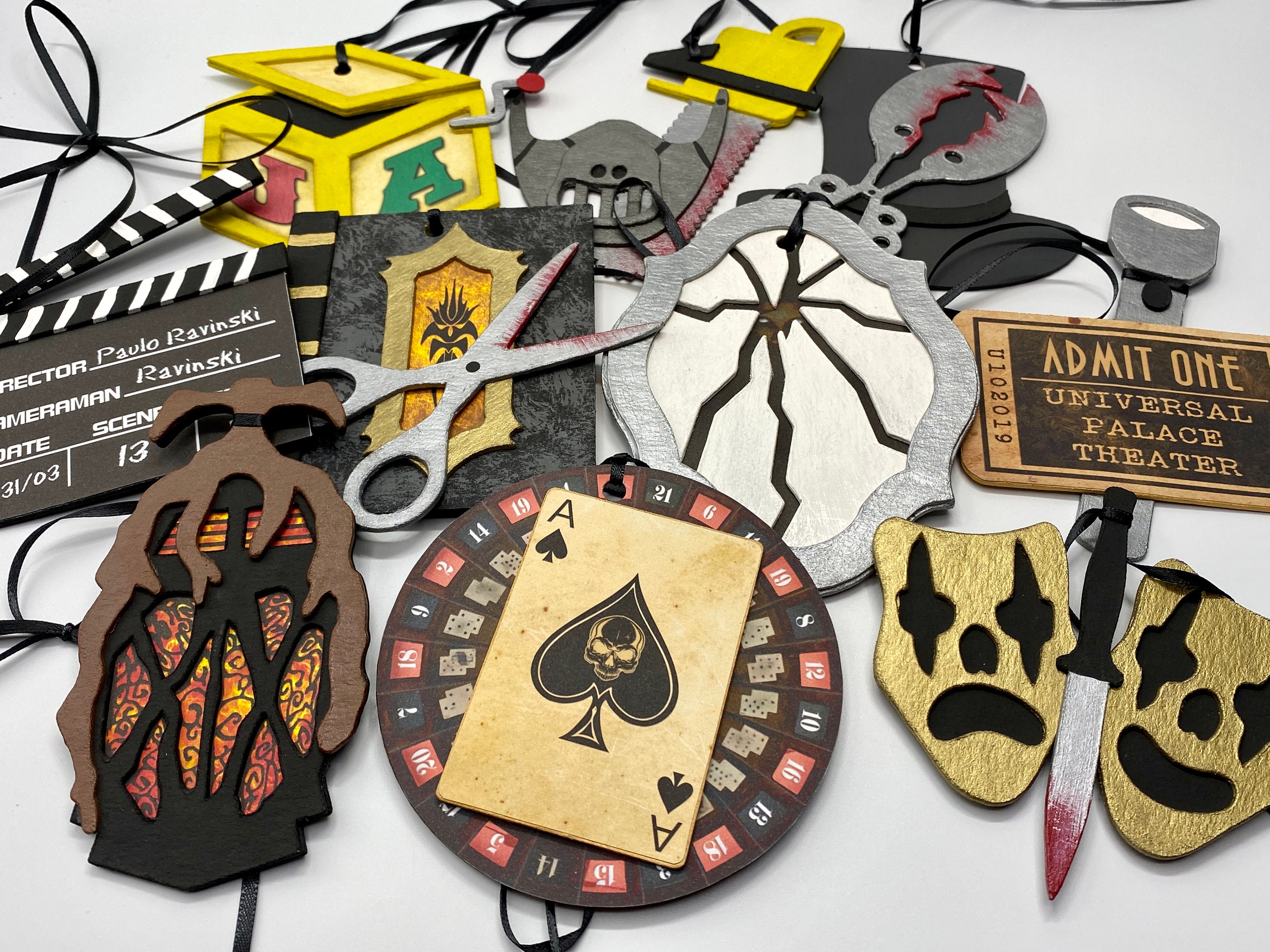 ICONS Collection Halloween Horror Nights Inspired Ornaments - Etsy