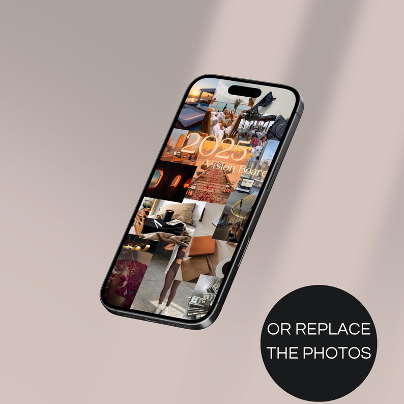 Mobile Vision Board Template | Manifestation & Goal Setting | Vision ...