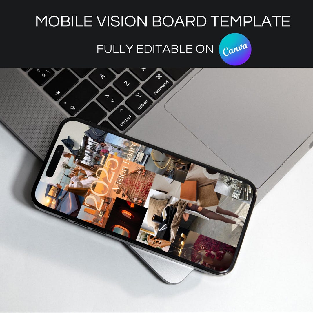 Mobile Vision Board Template | Manifestation & Goal Setting | Vision ...
