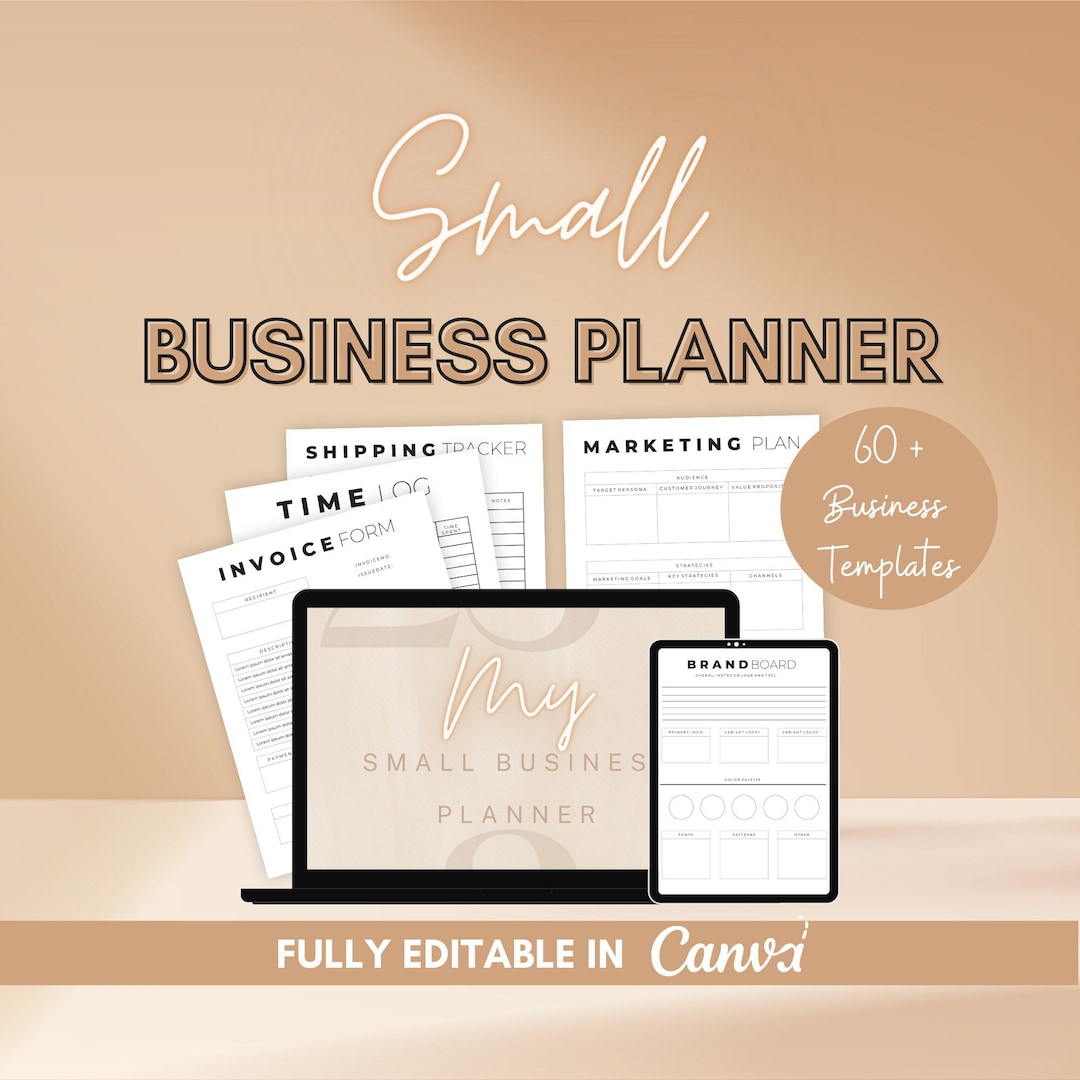 Digital Small Business Planner | Printable Business Plan | Business ...