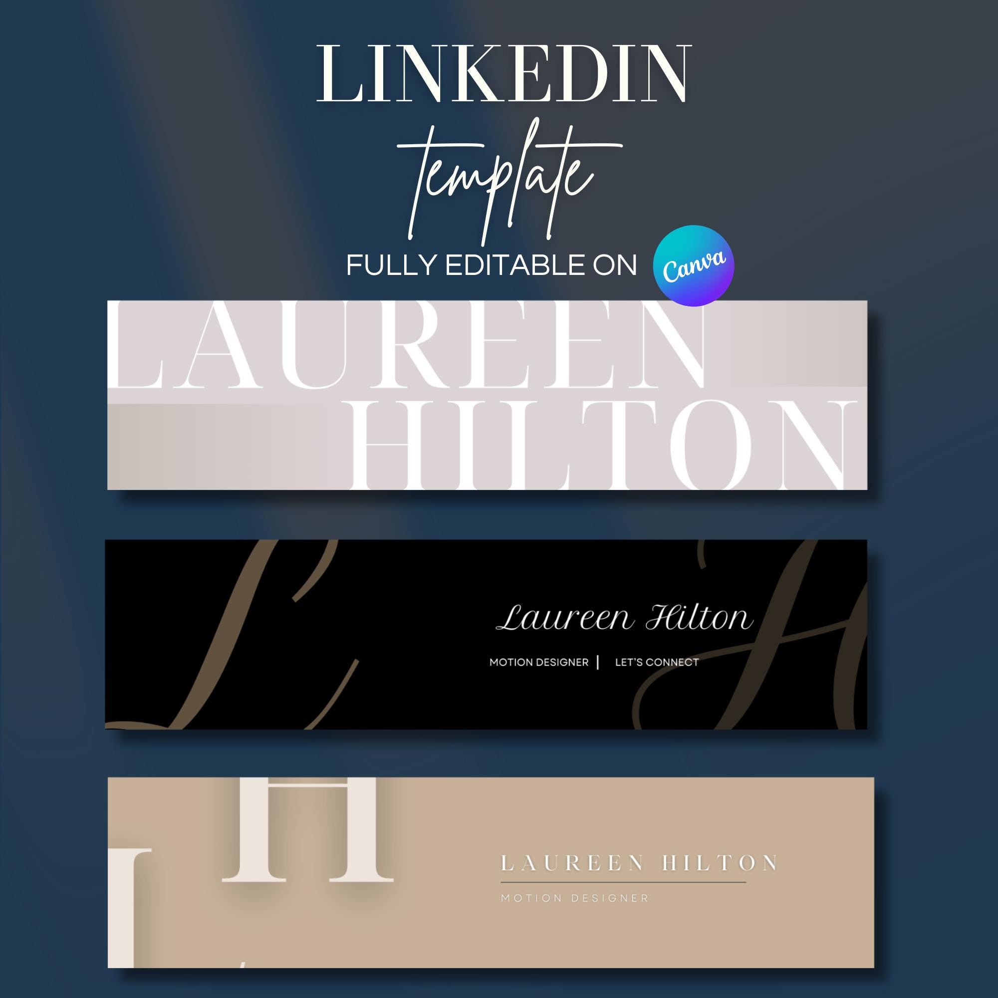 10 Modern Professional Linkedin Banner | Minimalist Linkedin Banners ...