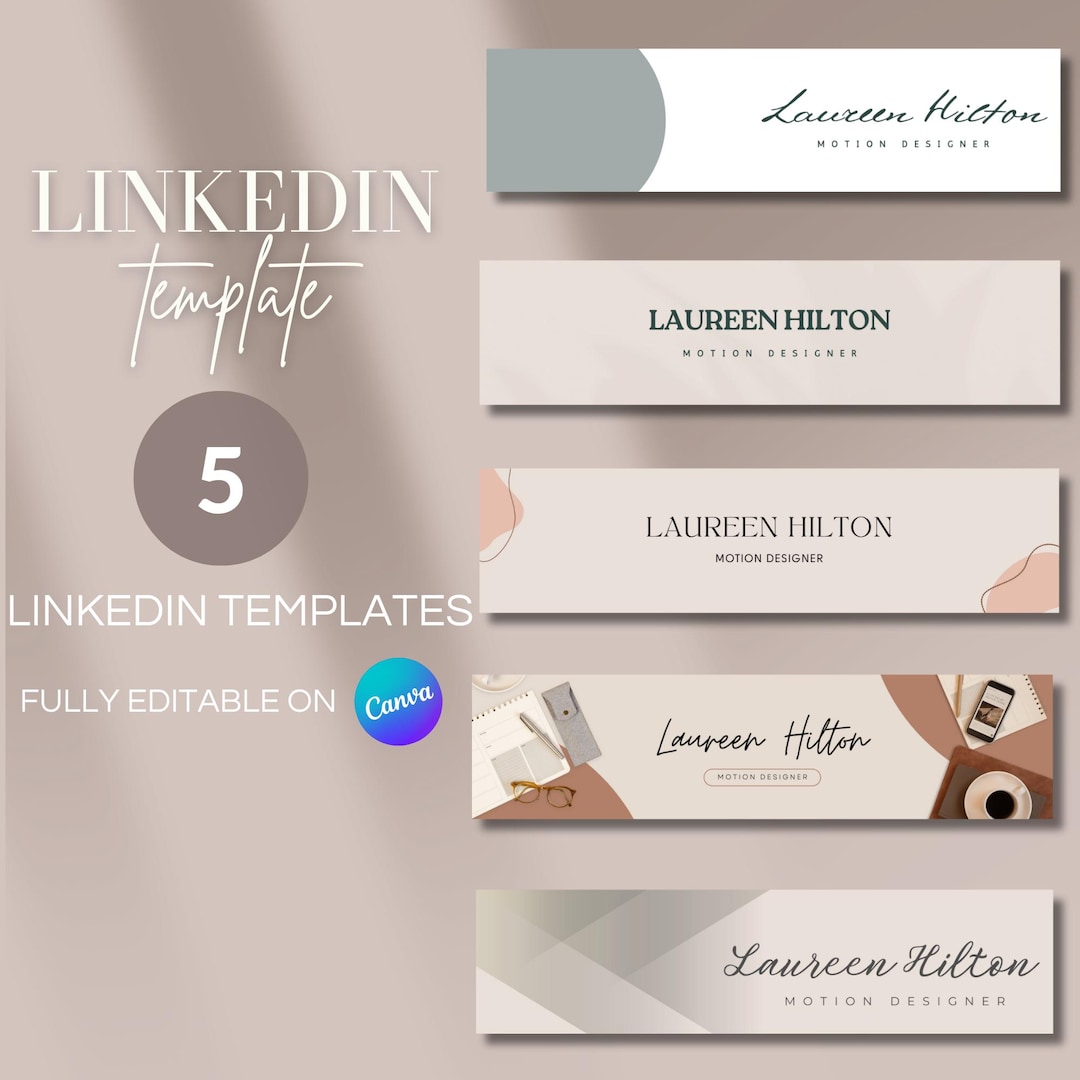 5 Linkedin Banners Templates | Minimalist Linkedin Banners ...