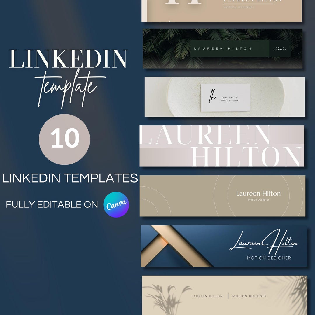 10 Modern Professional Linkedin Banner | Minimalist Linkedin Banners ...